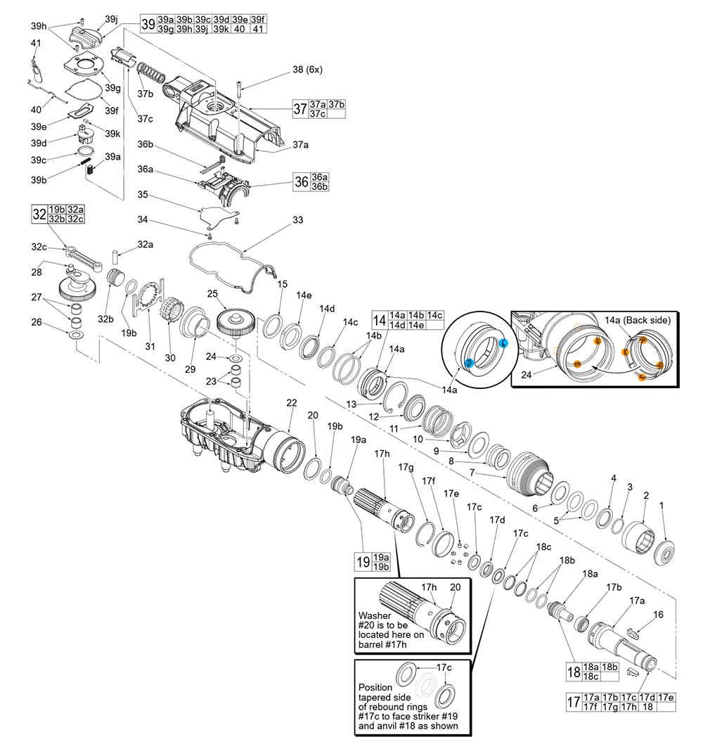 Buy Milwaukee 5546-21-(K61B) 1-3/4” SDS-Max Rotary Hammer Replacement ...