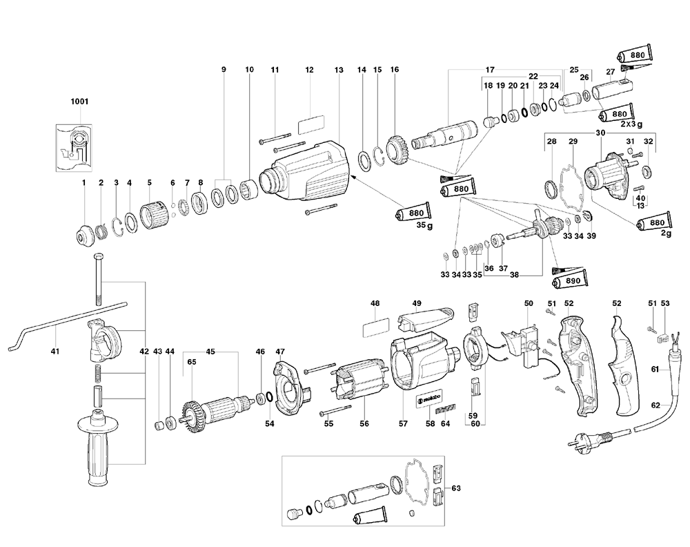Buy Metabo BH20-(600233420) Replacement Tool Parts | Metabo BH20 ...