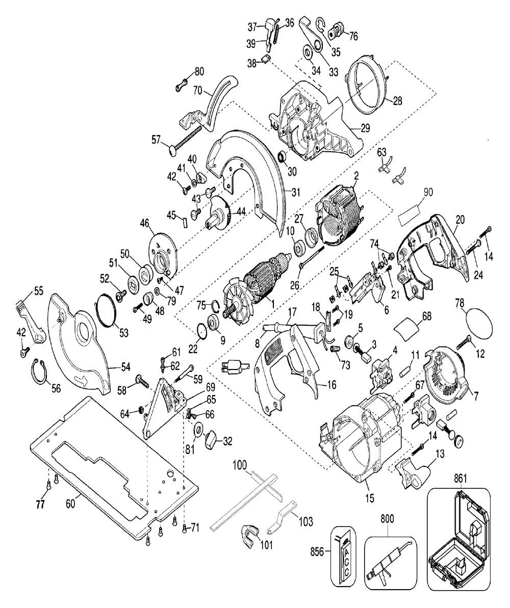 Dw433 DeWALT DEWALT DW359 Replacement Power Cord - 14 Gauge, 10 Foot, 2 ...