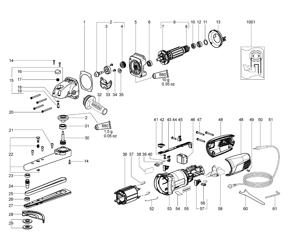 Buy Metabo KNSE12-150-(02133420) Replacement Tool Parts | Metabo KNSE12 ...