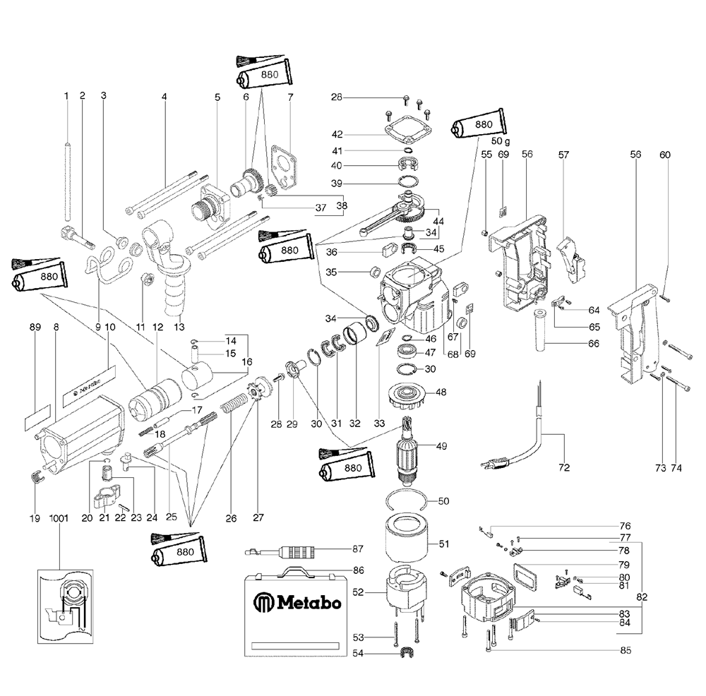 Buy Metabo MH10S-(606002420) Replacement Tool Parts | Metabo MH10S ...