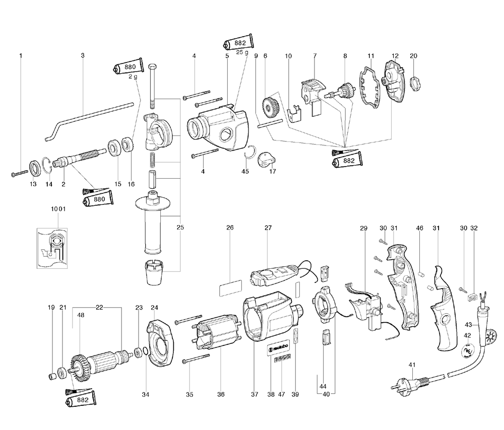 Buy Metabo SBE850Contact-(600860420) Replacement Tool Parts | Metabo ...