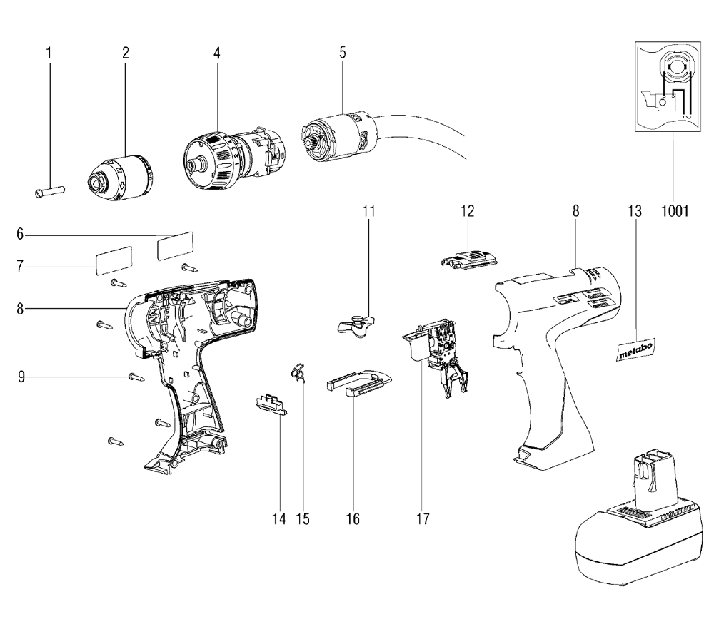 Buy Metabo SBZ14.4-(601444420) Replacement Tool Parts | Metabo SBZ14.4 ...