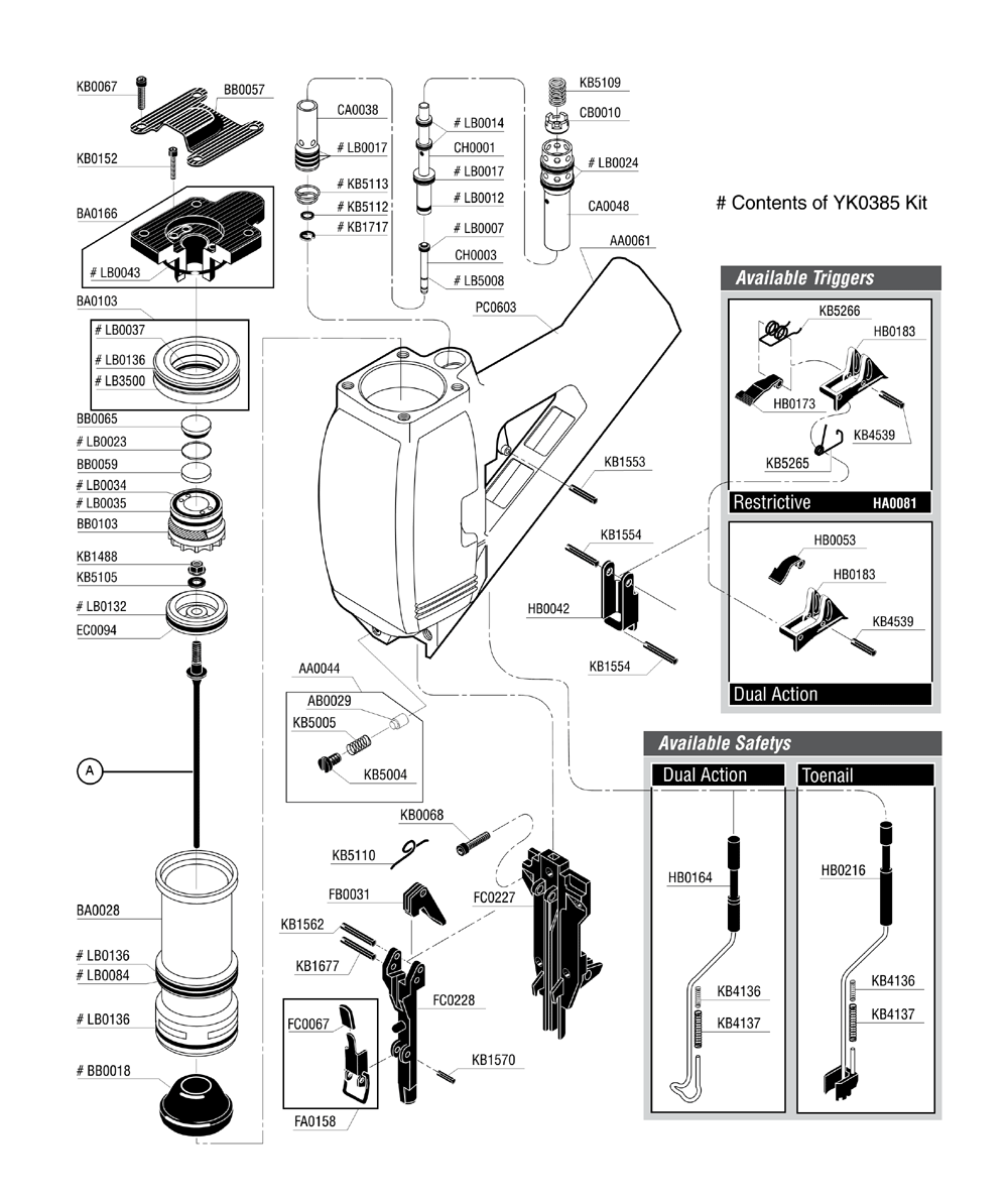Buy Senco SN70XP-(170302N) Replacement Tool Parts | Senco SN70XP ...