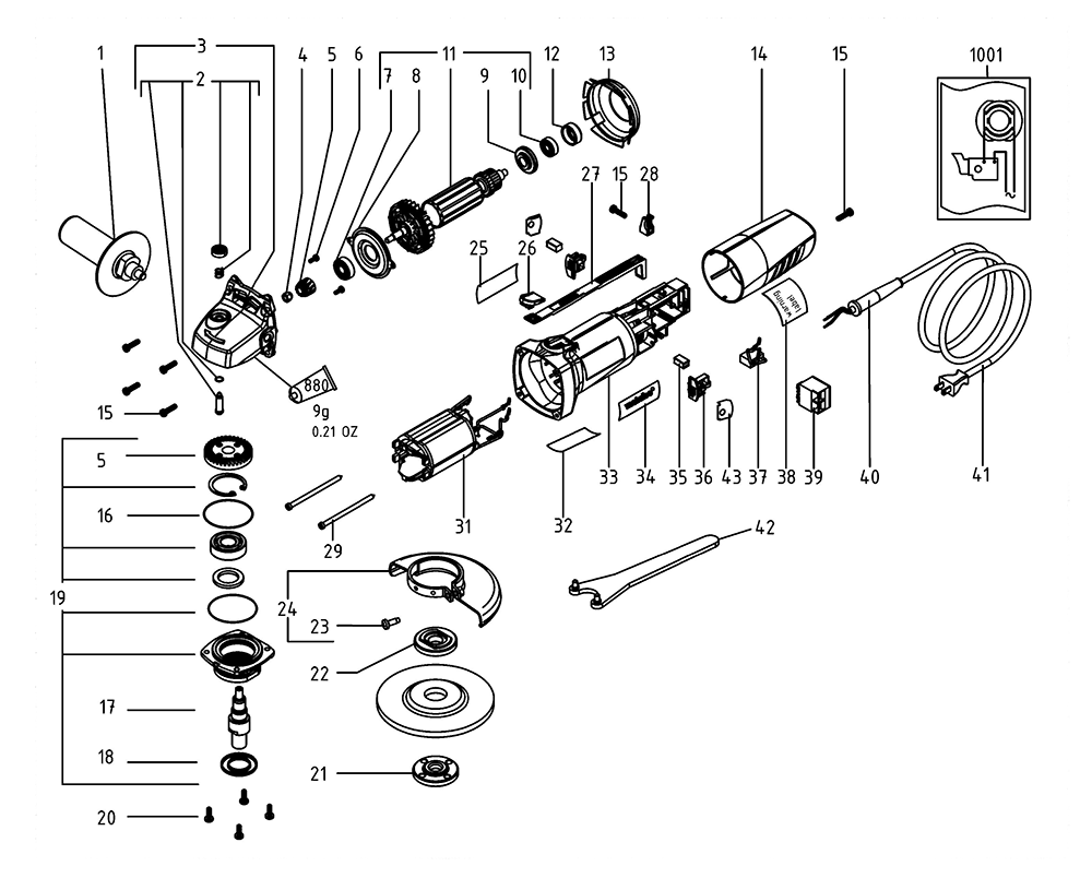 Metabo W6-115-(06111420) Parts List | Metabo W6-115-(06111420) Repair ...